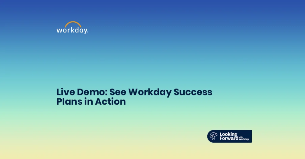 Live Demo: See Workday Success Plans in Action - RevTech